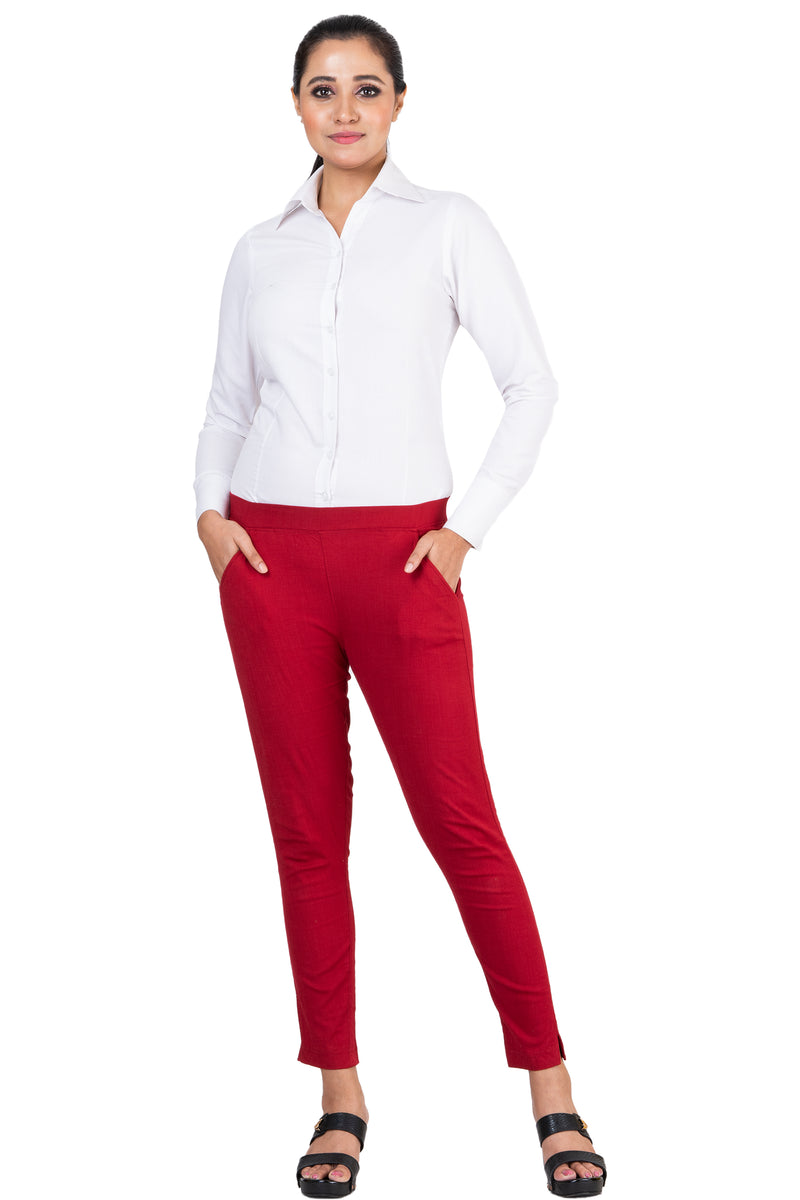 Deepee Twister Women's Cotton Slub Pants – Deepee Online Store
